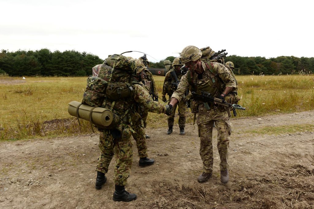 British Army exercise with Japan Ground Self Defence forces, further ...